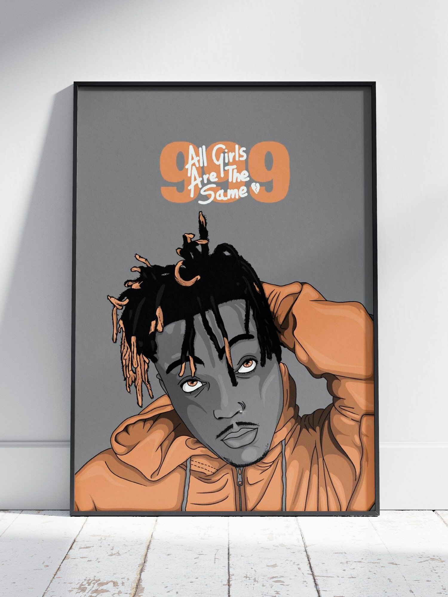 Плакат на стену для интерьера Джус Ворлд (Juice WRLD 18) - Постер по музыке и артисту формата A4 (21x30 см)