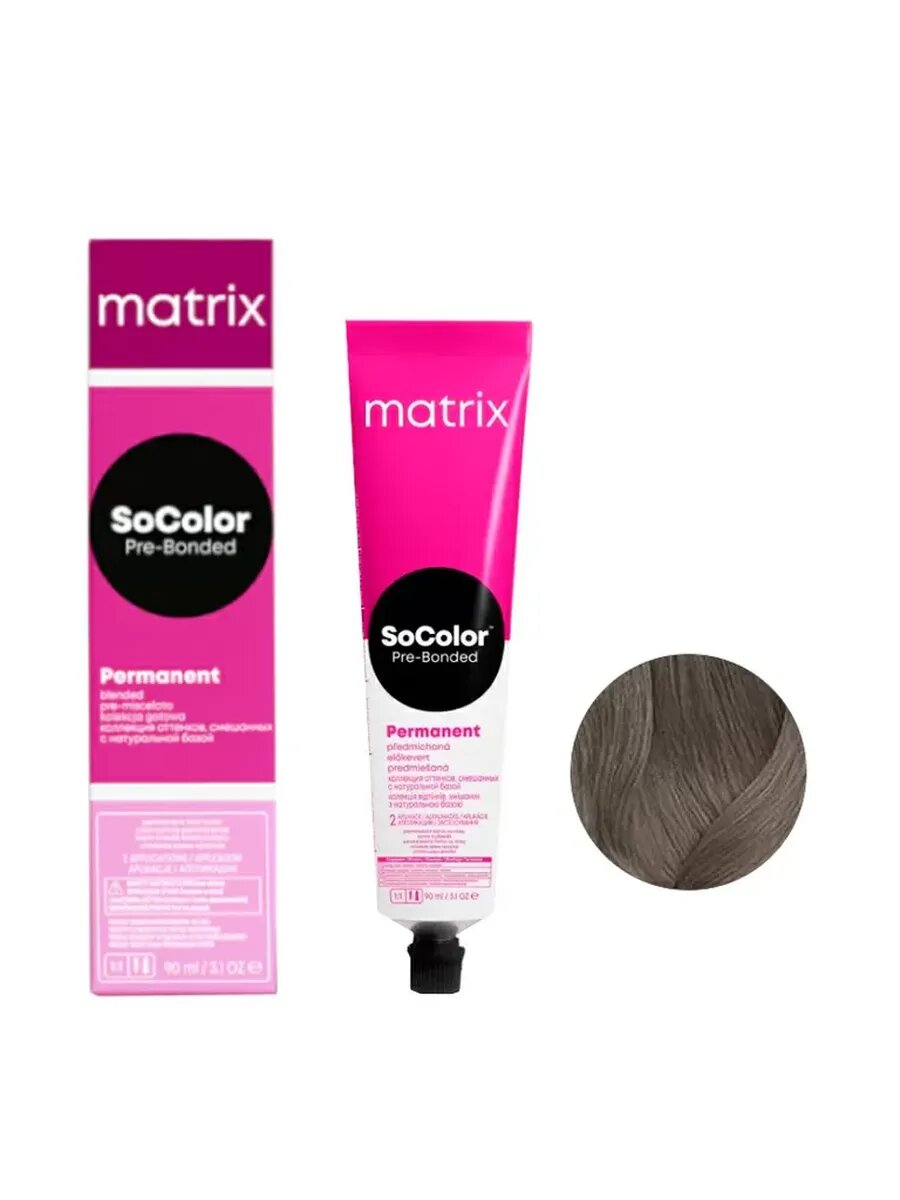MATRIX SoColor Pre-Bonded 7AV Краска для волос SoColo 90 мл