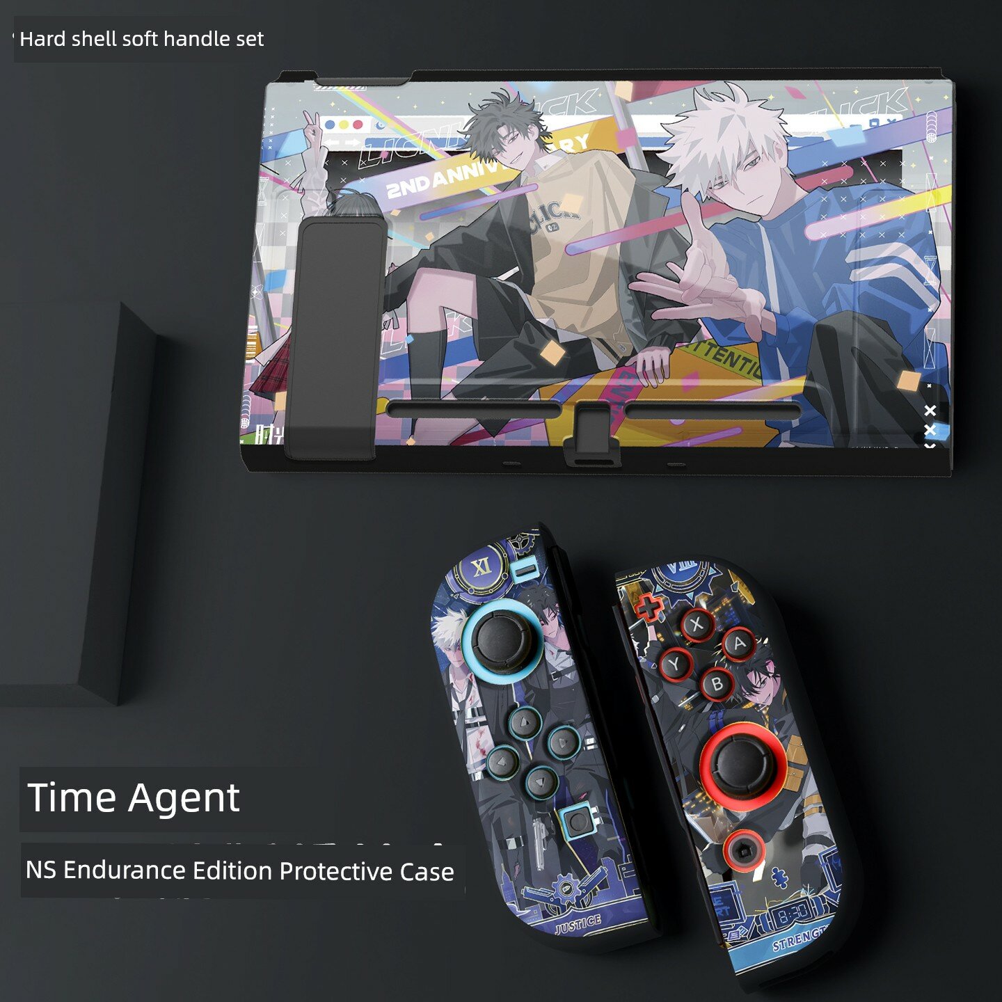 Чехол-защита для Nintendo Switch 'Time Agent' с противоскользящим покрытием