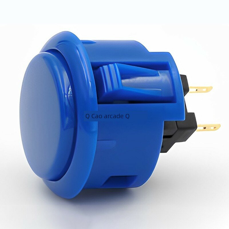 Sanwa OBSF-30 Встроенный игровой кнопка, королевский синий цвет - подлинное японское качество для игровых кабинетов