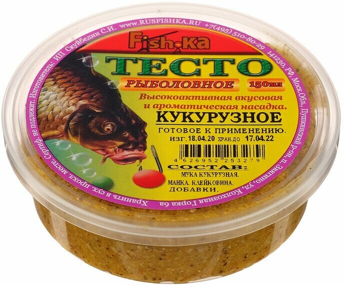 Тесто готовое Fishka кукурузное, 150 мл