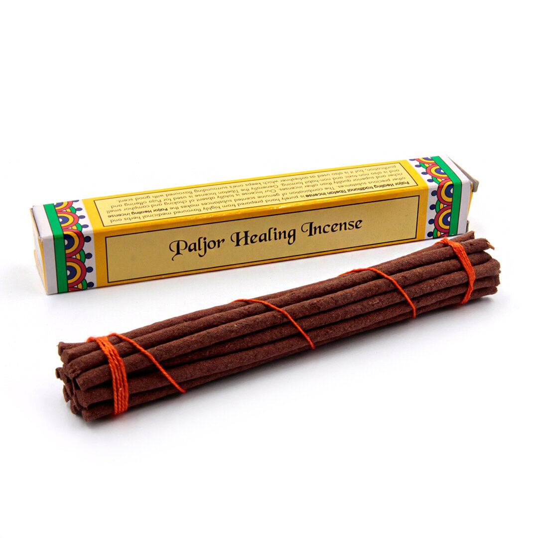 PALJOR Healing Incense (пальджор хилинг традиционные тибетские травяные благовония ручной работы, 15 см.), 1 уп.