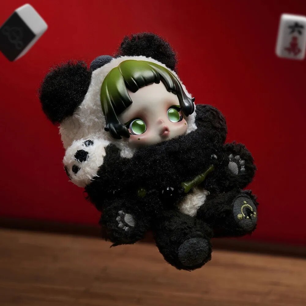 Плюшевые игрушки POP MART SKULLPANDA Lazy Panda Plush Doll