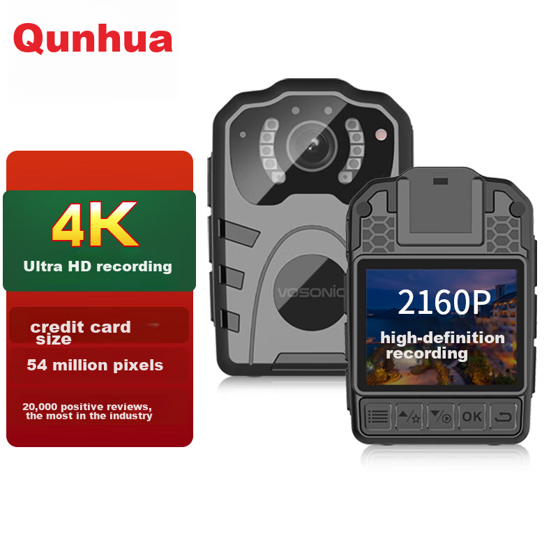 VOSONIC D2 64GB 4K телекамера для правоохранительных органов - компактная грудная видеорегистратор