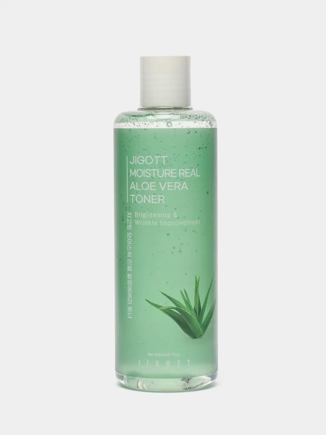 Тонер для лица увлажняющий с алоэ Jigott Moisture Real Aloe Vera Toner, 300 мл + тканевая маска для лица в подарок