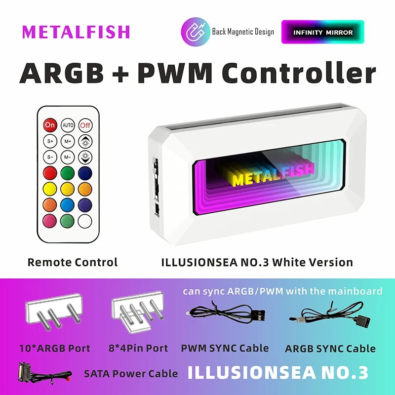 METALFISH ARGB + PWM Контроллер ILLUSIONSEA NO.3 White