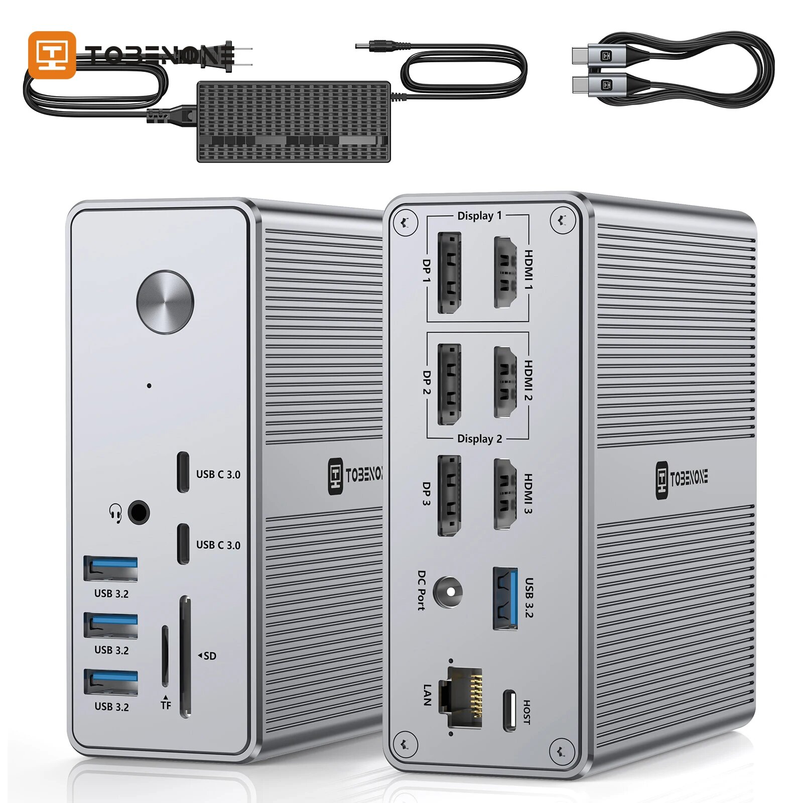 Док-станция TOBENONE 18 портов, UDS33 EU Plug