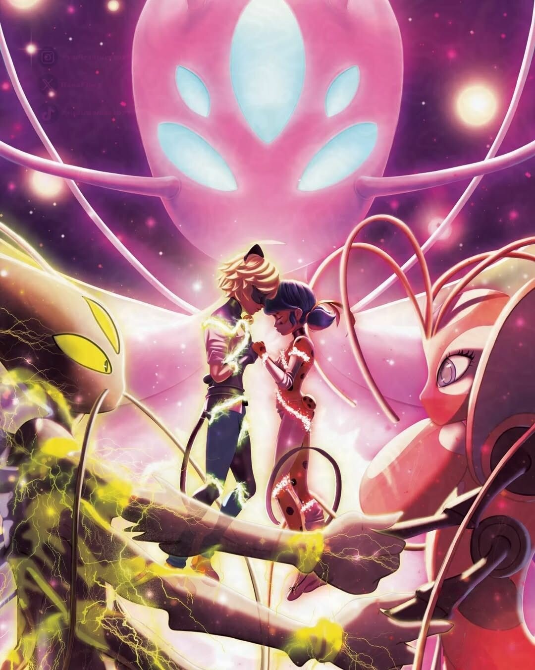 Алмазная Мозаика "Леди Баг И Супер-Кот" 30x40 См, Безрамная, Идеальна Для Дома, Украшения, Подарков.