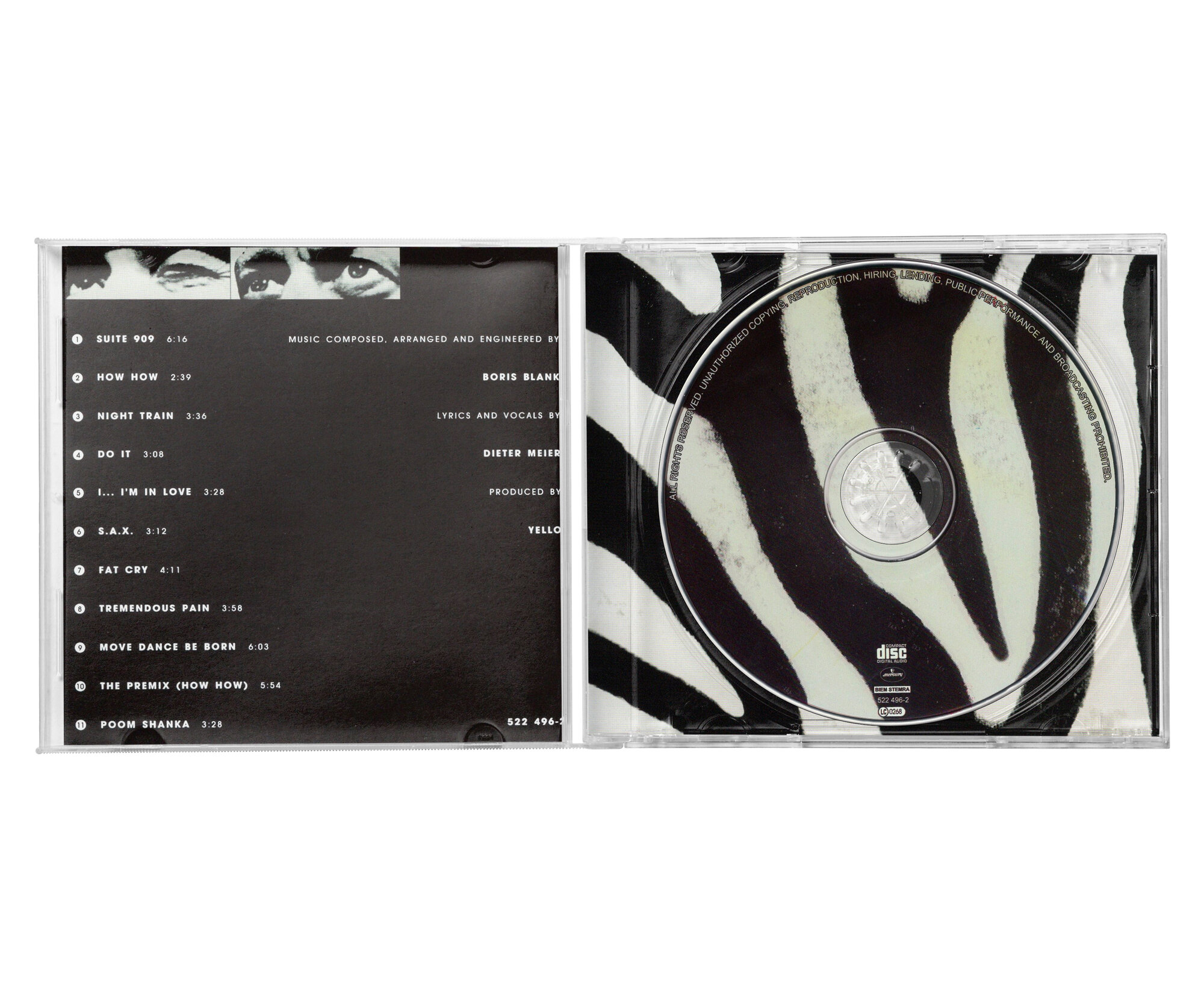 Yello - Zebra, 8-page, CD-Аудио — фото 1