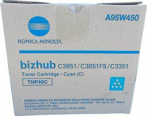 Тонер-картридж Konica-Minolta TNP-49C синий A95W450