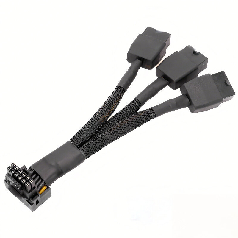 Кабель для видеокарты RTX40 50 серии, 4x8pin на 16Pin 12VHPWR, с угловым разъемом 90 градусов, новый.