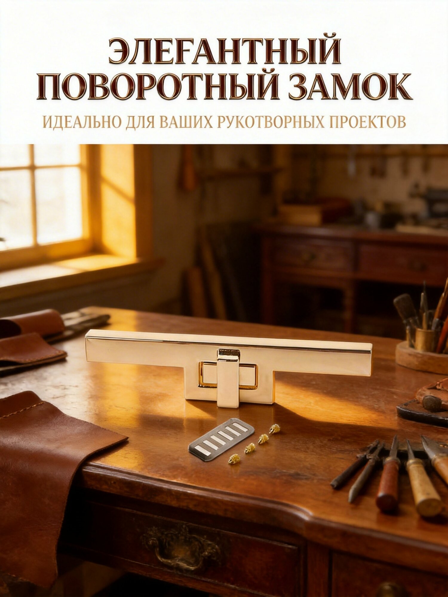 Металлическая застежка с поворотным замком Twist Lock, фурнитура для сумочки и кошелька DIY