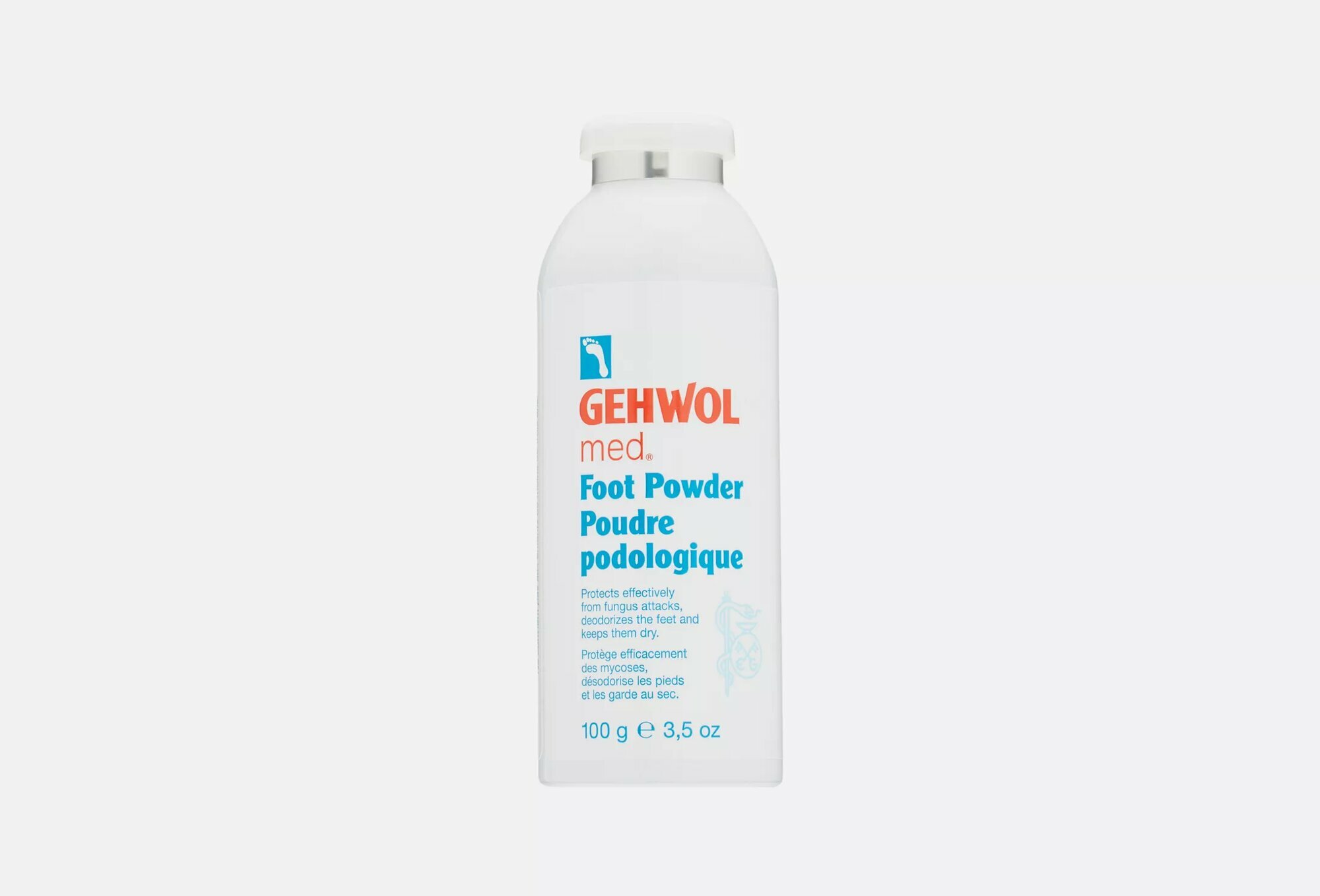 Пудра для ног от пота и запаха, противогрибковое средство, Gehwol Med Foot Powder, 100г