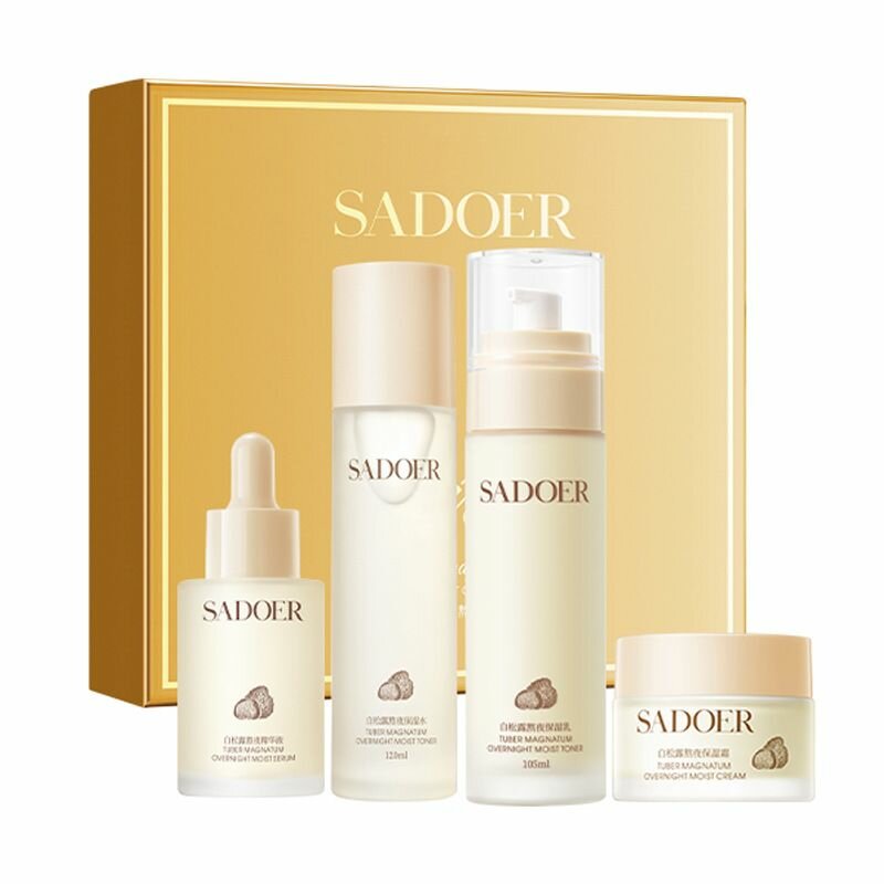 Grace FACE Набор уходовых средств для лица с экстрактом трюфеля: лосьон, тоник, крем, сыворотка.