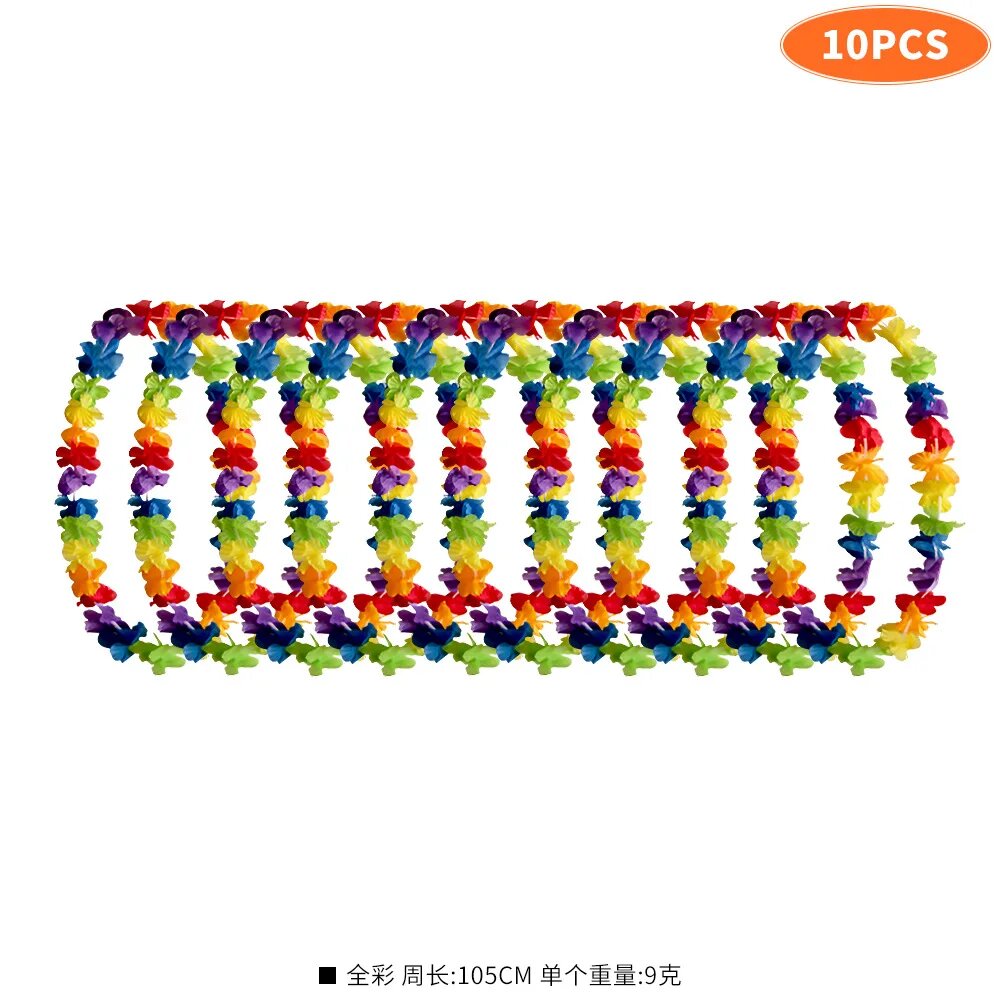 Гавайские цветочные гирлянды Atceawit B 10PCS