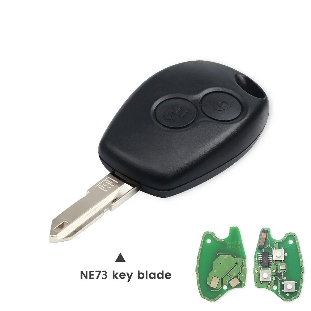 Ключ дистанционного управления KEYYOU 433 МГц с 2 кнопками для Renault Ne73 blade, PCF7946 chip