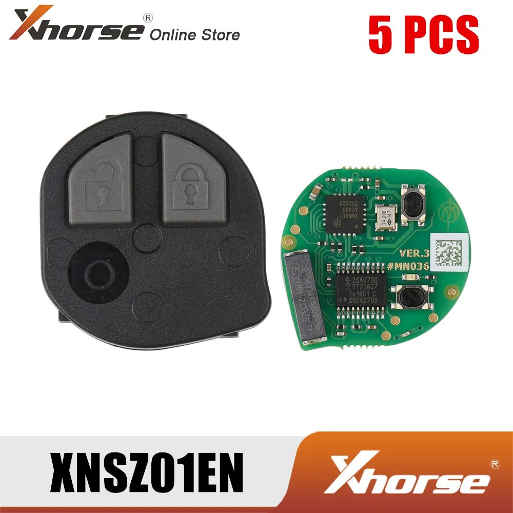 Xhorse VVDI XNSZ01EN Беспроводной дистанционный ключ для Suzuki Универсальный дистанционный ключ 5 шт./лот