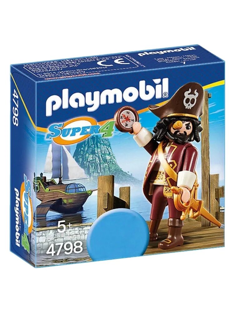 Playmobil-Мир Моби: супер 4 бородатых пирата(super 4 Shark Beard)-4798