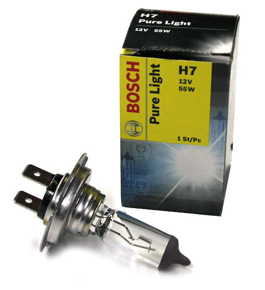 Лампа H7 12V 55W PX26d Standart/Werkst / Bosch / 1987302071