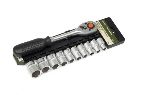 Набор головок 1/2" 11 предм. 10 24мм с трещоткой (ДТ) 620711
