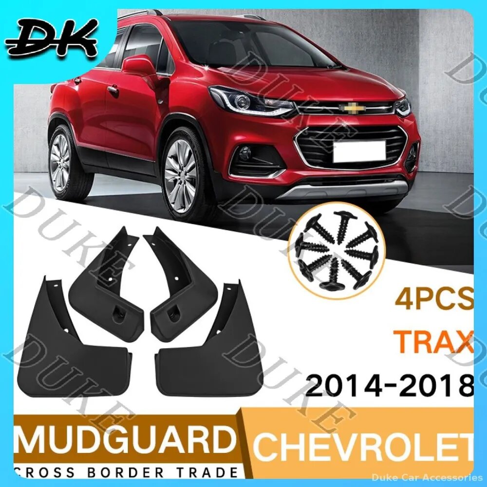 Duke Car Accessories Крыло автомобильное, арт. Брызговики Для Chevrolet Trax 2014-2018, Шевроле/передние и задние брызговики