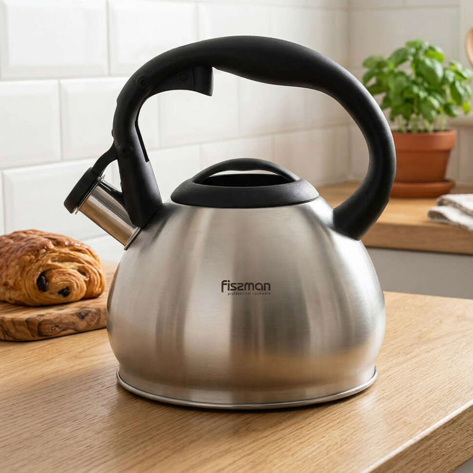 5894 FISSMAN Чайник для кипячения воды ANIKA 1,2л (нерж. сталь)