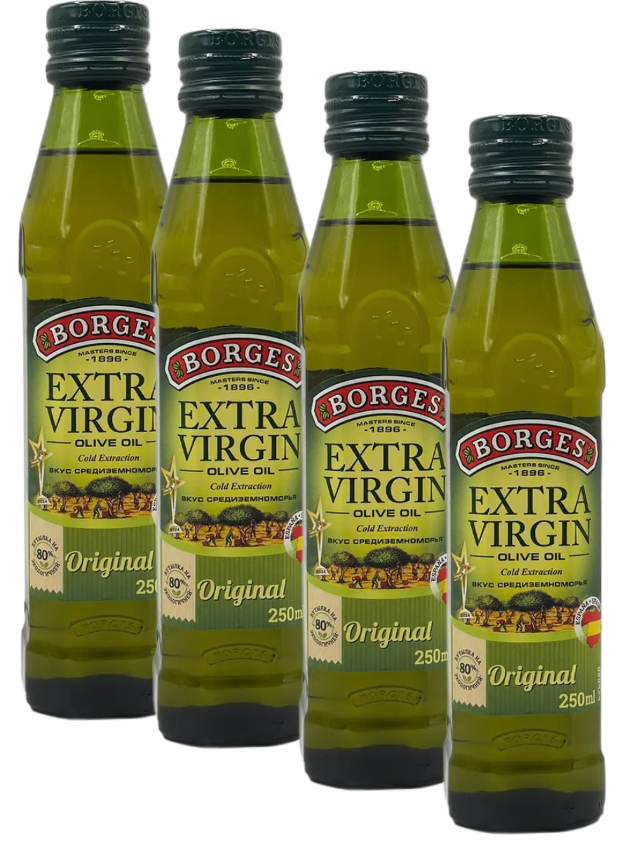 Масло оливковое нерафинированное extra virgin 4шт по 250мл