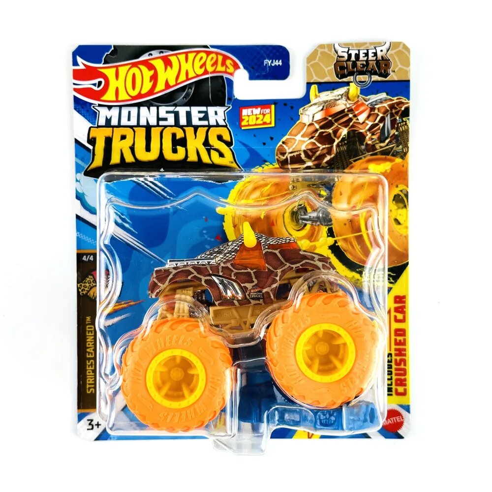 Машинка Mattel Hot Wheels Monster Trucks Монстр трак 2024 STEER CLEAR