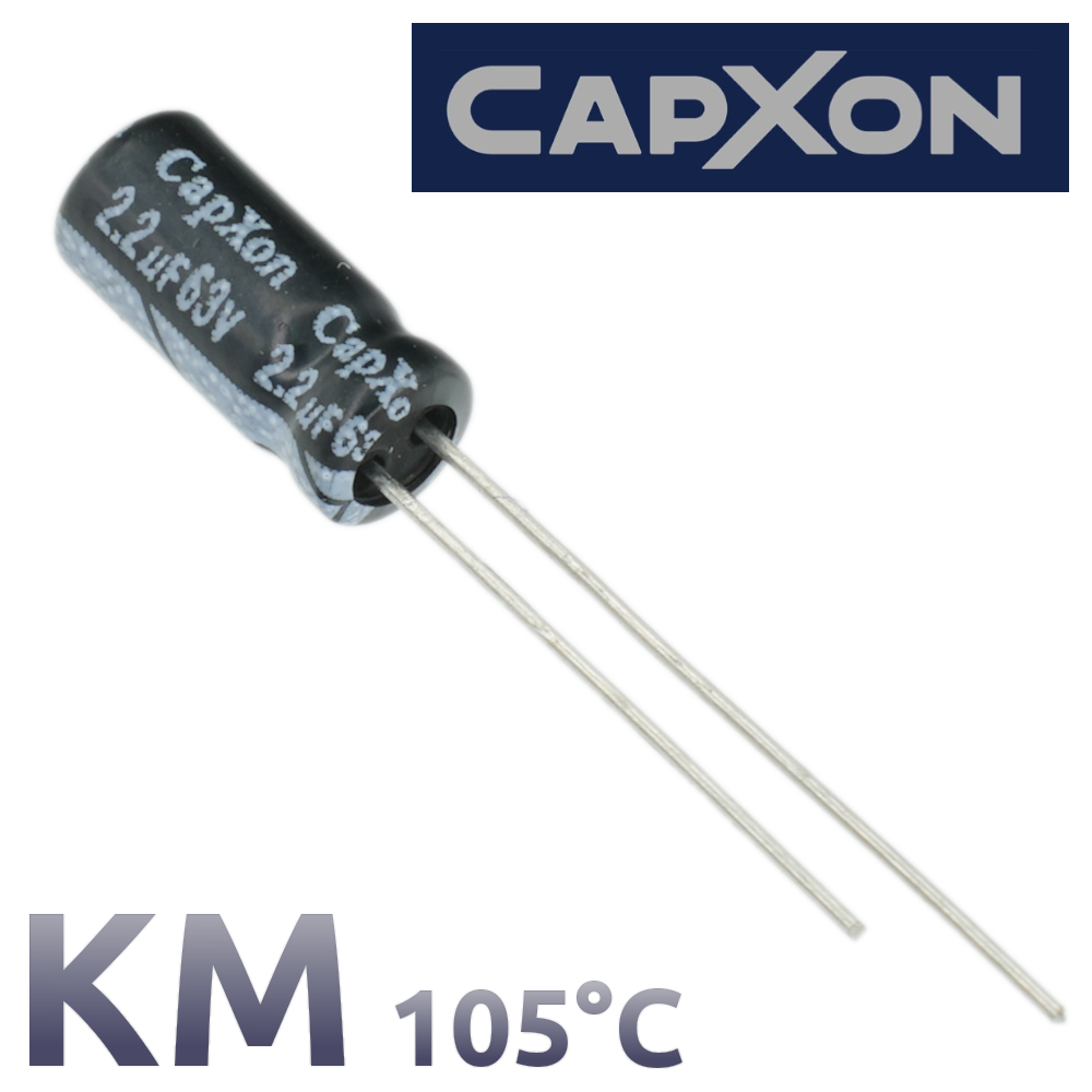 2,2мкФ 63В / KM / 5x11 / 105 С / конденсатор электролитический (10шт)