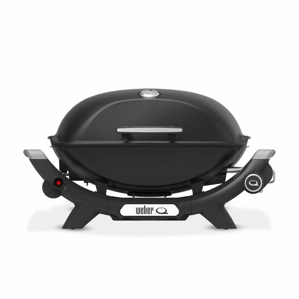 Газовый гриль Weber Q2100N, 50x42x76 см, металлический сплав, чугун, черный