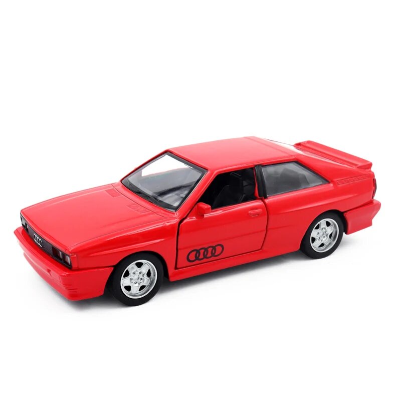 Игрушечный автомобиль Audi Quattro 1980 металлический масштаб 1:36 red no box