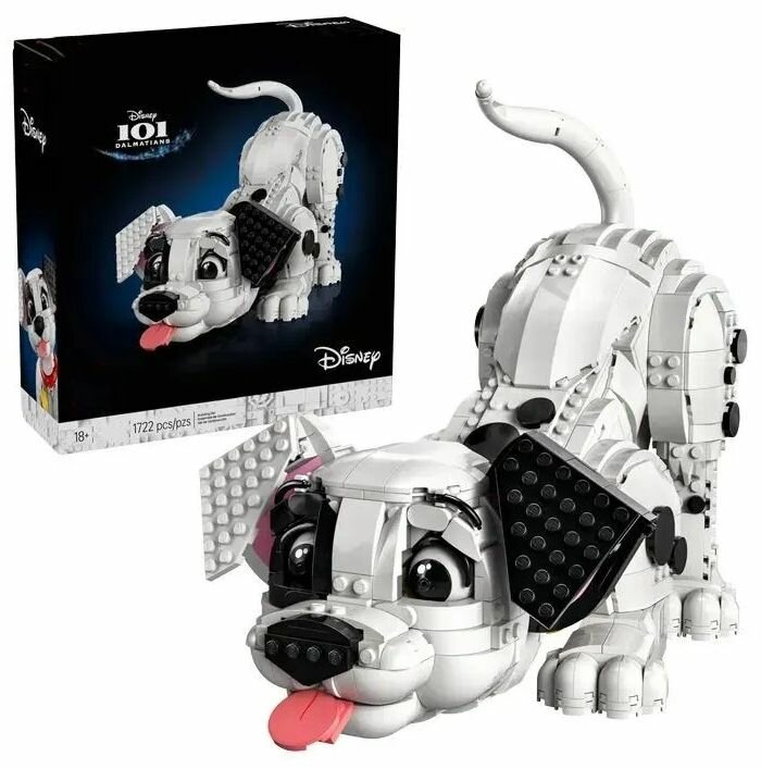 Конструктор 101 Далматинец щенок, 1722 детали / Совместитмый с Disney 101 Dalmatians Puppy 43269