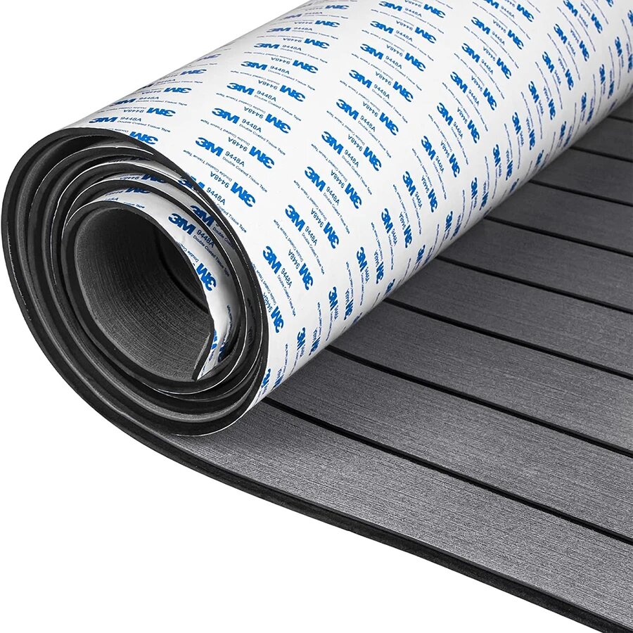 Самостоятельная пленка из ЭВА-пены под тик 2400x450 мм dark gray black
