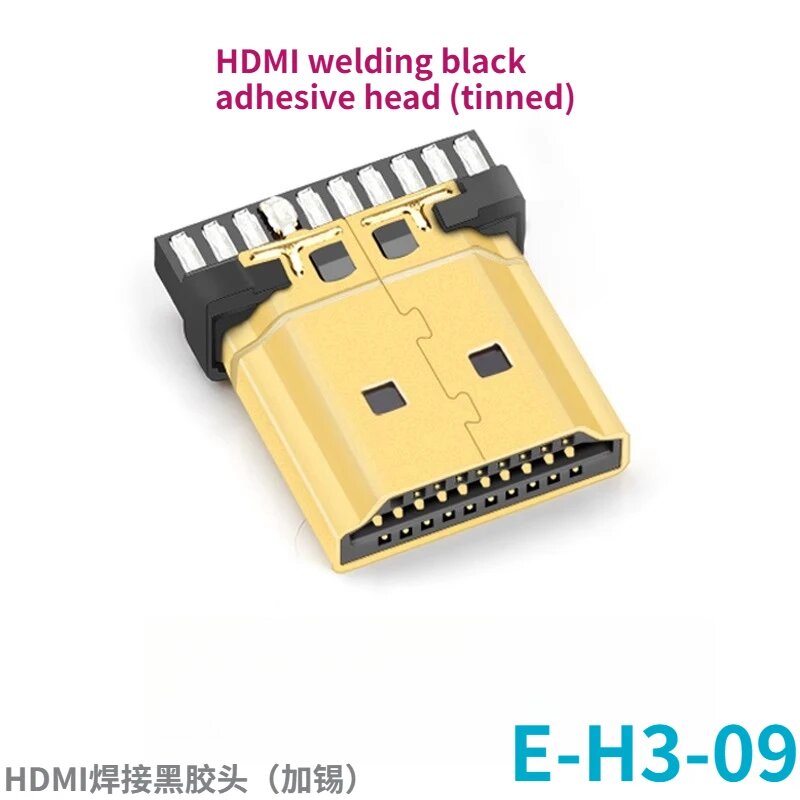 HDMI 2.0 кабель для подключения 4K Черный, E-H3-09 Black tinned