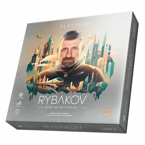 Игра настольная Адекватные люди RYBAKOV. Игра на миллиард. платиновый