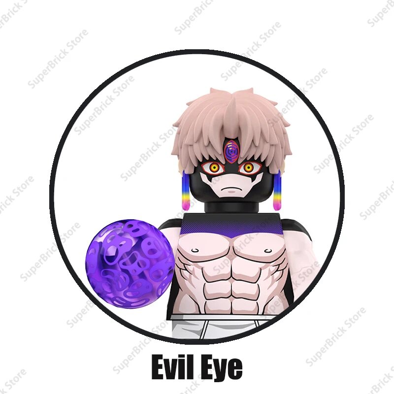 Мини-фигурка BLOKEES Evil Eye, фиолетовый, без коробки