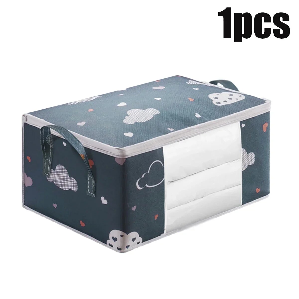 Сумка для хранения постельного белья 55x35x25см, Navy Blue