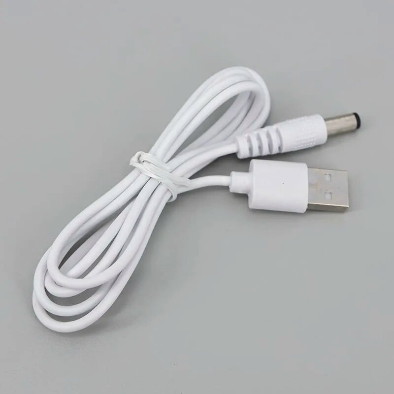 100 см белый порт USB «папа» к «папа» постоянного тока 5 В 5,5 x 2,1 мм Кабель питания для зарядки Разъем типа «бочка» USB 2.0 DC5V Вилка 1 м