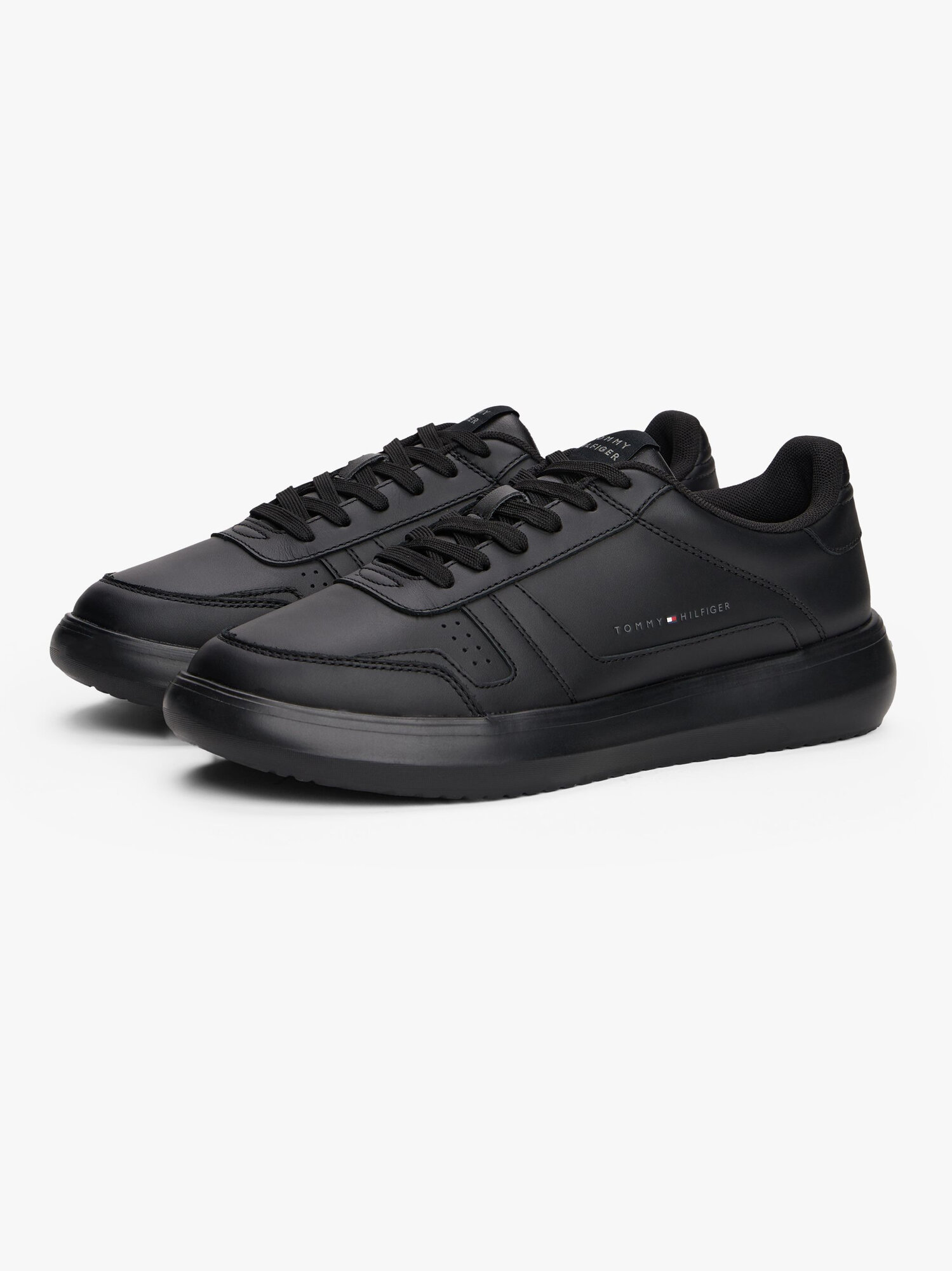 Кроссовки TOMMY HILFIGER Modern Lightcup Lth, размер 40, черный — фото 1