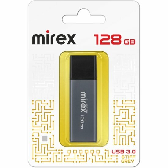 Флэш накопитель Mirex 128 Гб STIFF GREY USB 3.0 (13600-FM3SF128)