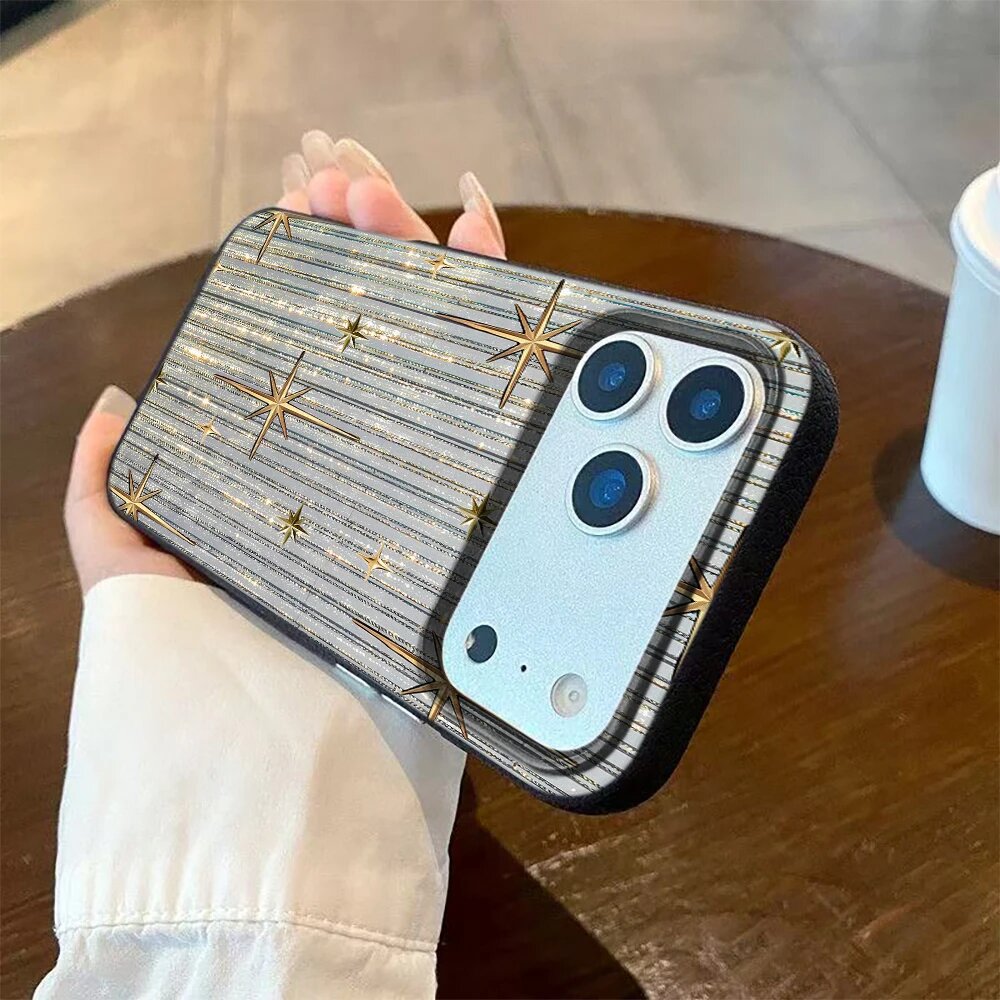 Мягкий силиконовый чехол Flash Diamond Stripe для iPhone 17, 16e, 13, 12, 11, 14, 15, 16 Pro Max, противоударный защитный чехол-футляр