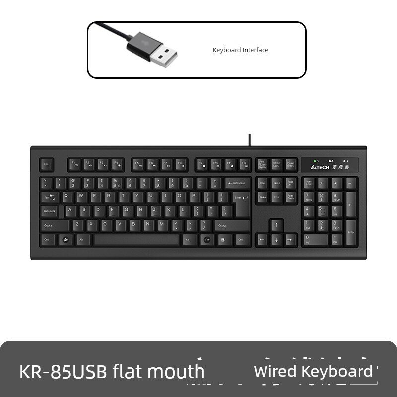 Double Fly KR-85U Одна клавиатура с USB-портом для офисного набора текста с комфортом и эффективностью