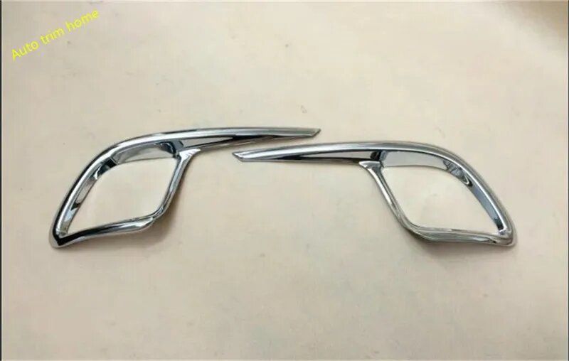 Хром накладки задних ПТФ Toyota Highlander/Kluger 2014-2019, Model B