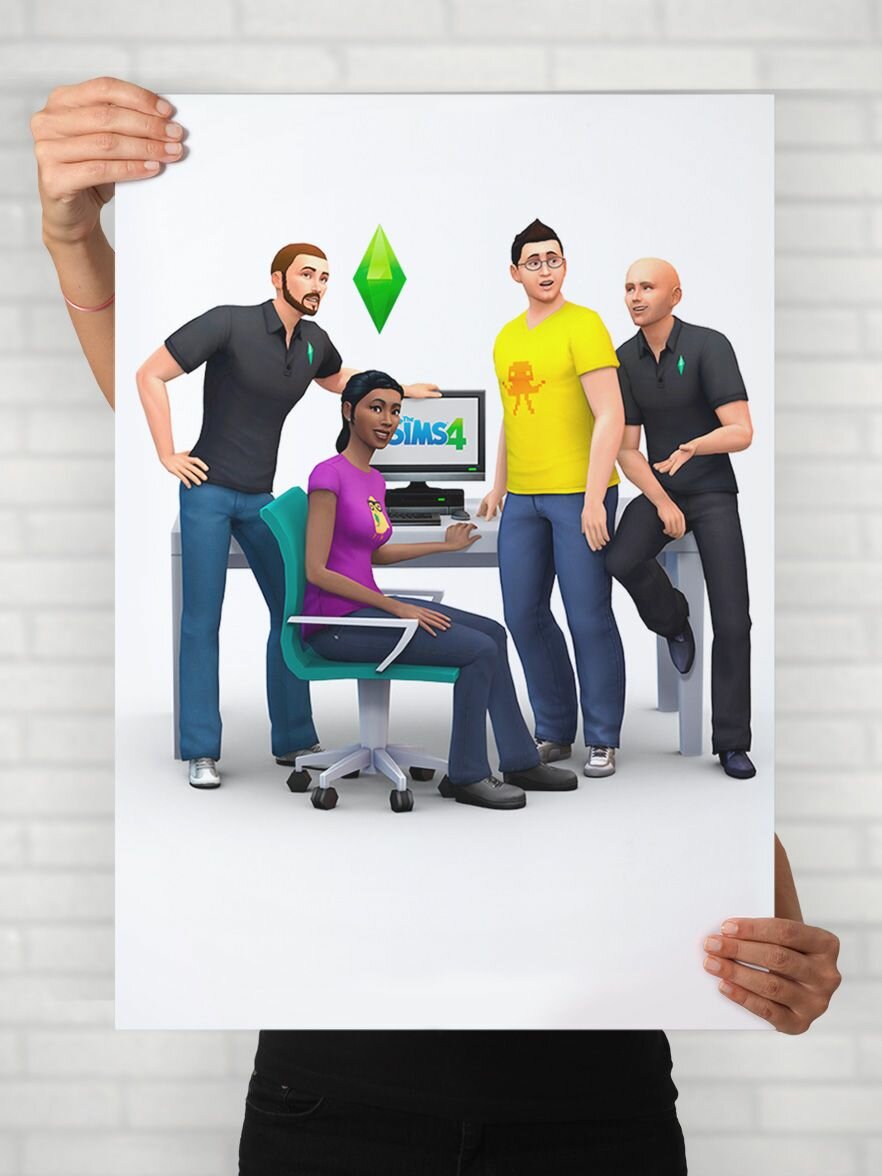 Плакат на стену для интерьера Симс (The Sims 9) - Постер по игре формата A2 (42x61 см)