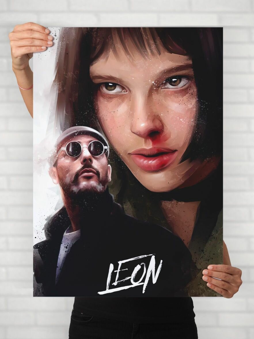 Плакат на стену для интерьера Leon (Леон и Матильда 4) - Постер по фильму кино формата А1 (60x84 см)