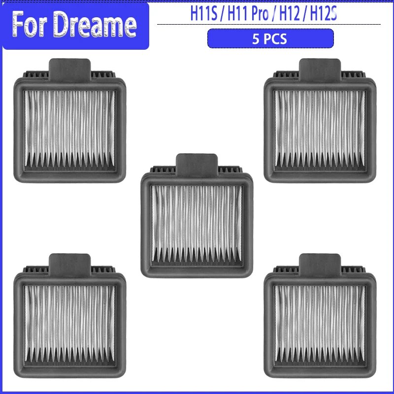 HEPA-фильтры для Dreame H11S/H11 Pro/H12/H12S, 5 шт, цвет: 5