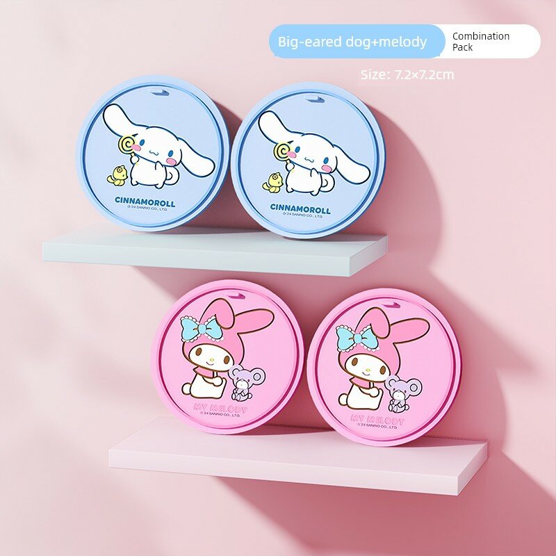 Маты для держателя кружки автомобиля с My Melody и Little Twin Stars, Антипролетные, Четыре штуки, Официально
