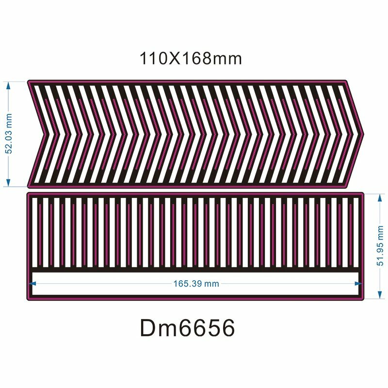 Металлическая форма для высечки DM6656, серебристая