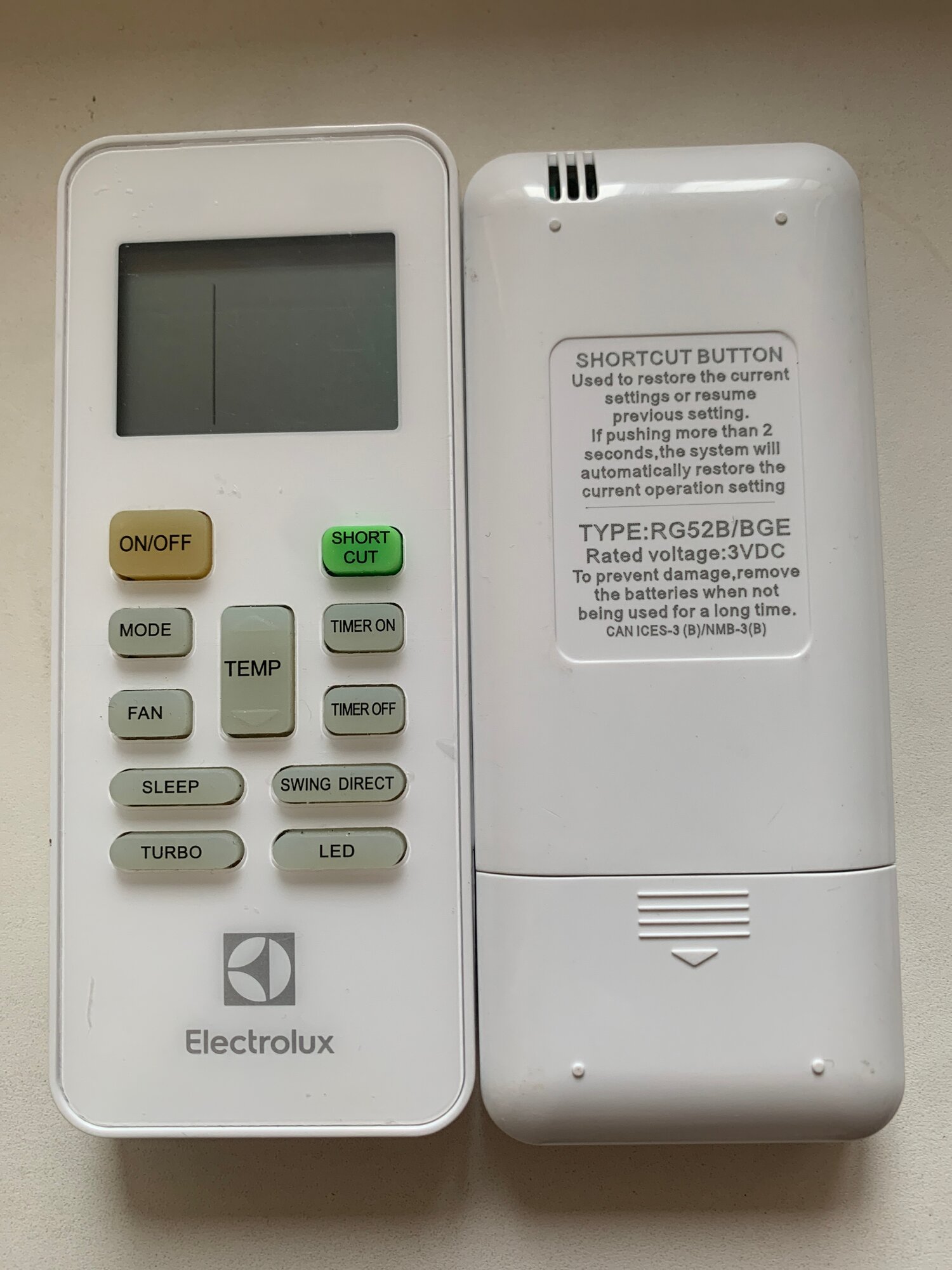 Electrolux RG52B/BGE (RG52A2/BGEF,KIC-72H,KIC-75H) пульт оригинальный