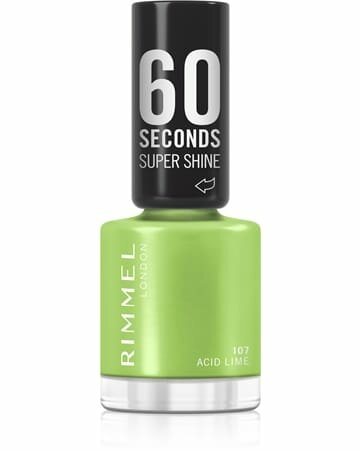 Лак для ногтей Rimmel 60 Seconds Super Shine, оттенок 107 Acid Lime, 8 мл